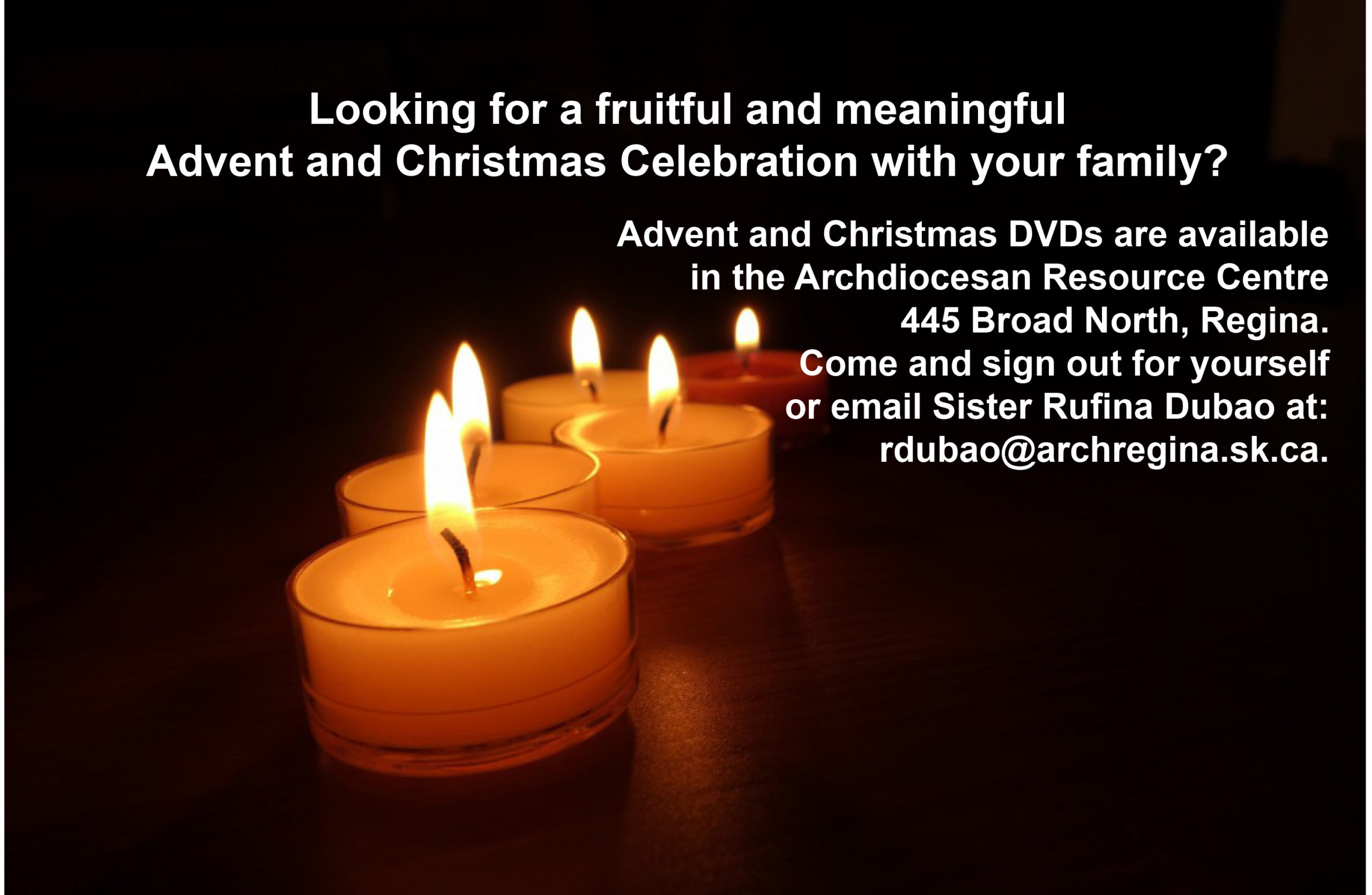 Christmas DVDs Available in the Resource Centre - Archdiocese of Regina